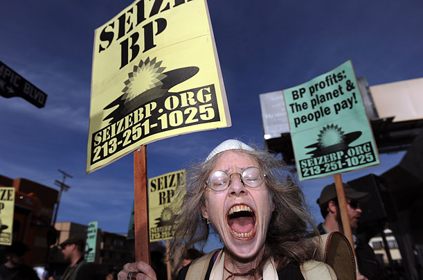 Photos: Protesters Bashing BP | TIME.com
