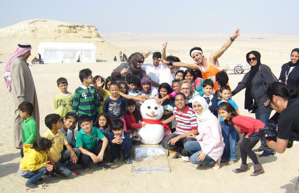 Frosty Faces the Heat: Snowman Shipped to Bahrain’s Blazing Climate ...