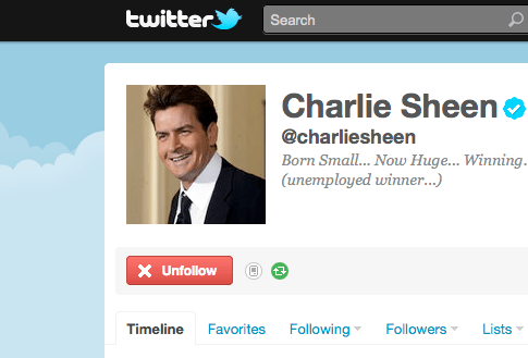 It’s Unfollow Charlie Sheen on Twitter Day: Can You Do It? | TIME.com