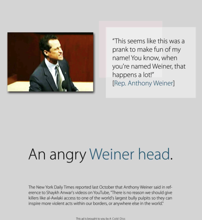 Anthony Weiner Text