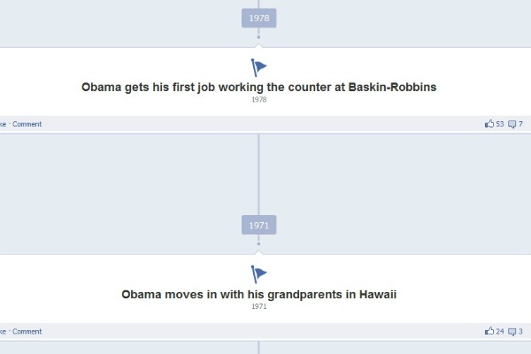Obama's First Job | Obama Facebook Timeline: 6 Facts We Learned About ...