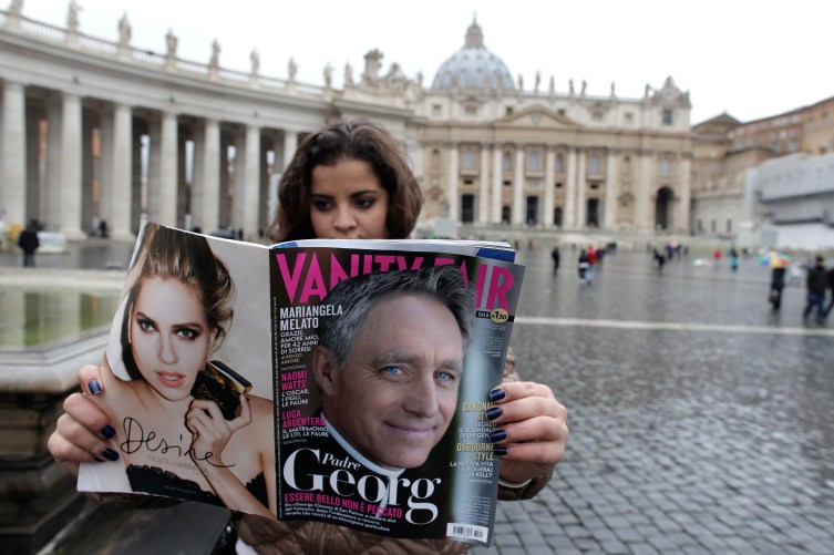 Gorgeous Georg: Pope’s Private Secretary Becomes Vanity Fair Cover Boy ...