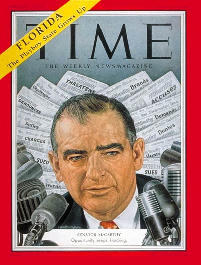 1954 – The Red Scare and Sen. Joseph McCarthy | TIME Turns 90: All You ...