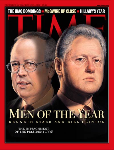 1998 – Kenneth Starr & Bill Clinton | TIME Turns 90: All You Need to ...