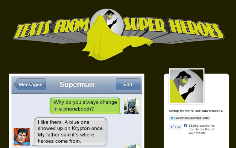 Tumblr of the Week: What if Superheroes Like Superman and Batman Texted ...