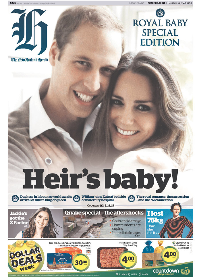 Fresh Prints: The Royal Baby’s First Newspaper Headlines | TIME.com