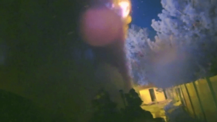 WATCH: Dramatic Footage as Firefighters Escape Collapsing Building ...