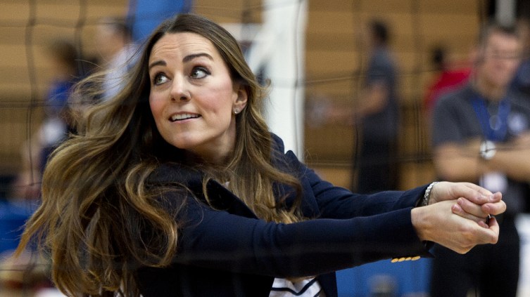 Kate Middleton Makes First Solo Public Appearance – on Volleyball Court ...