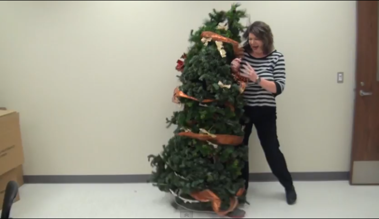 Christmas Tree Prank: High School Students Dress Up to Scare Teachers ...